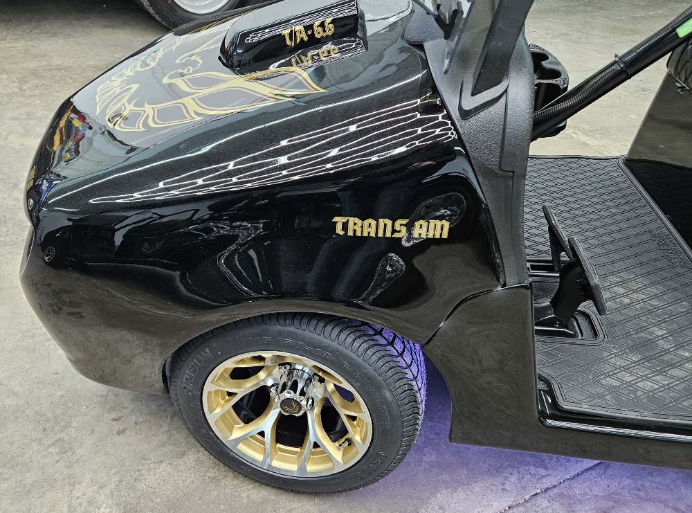 Lot A25-228 - EZGO TXT Custom Trans Am Bandit Electric Golf Cart ...