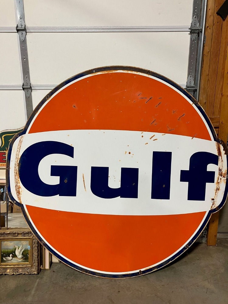 Lot J23-385 - Gulf Porcelain Sign | Premier Auction Group