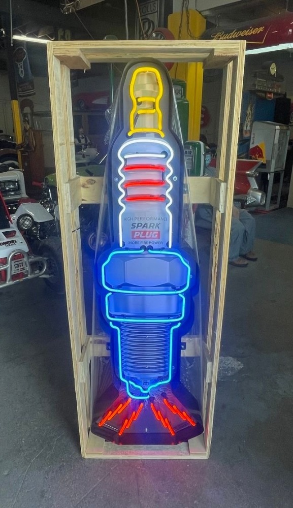 Lot J23-099 - Spark Plug Neon Sign | Premier Auction Group