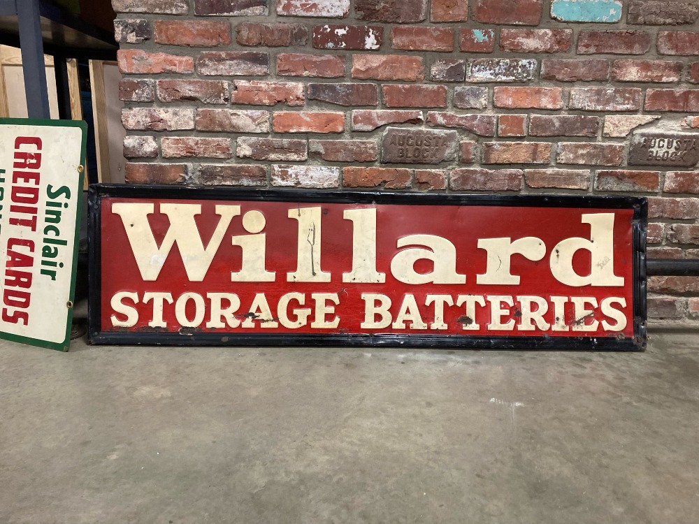 Lot S22-384 - Willard Storage Batteries Sign | Premier Auction Group