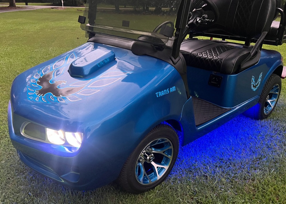 Lot D25-397 - EZGO TXT Custom Trans Am Bandit Electric Golf Cart ...
