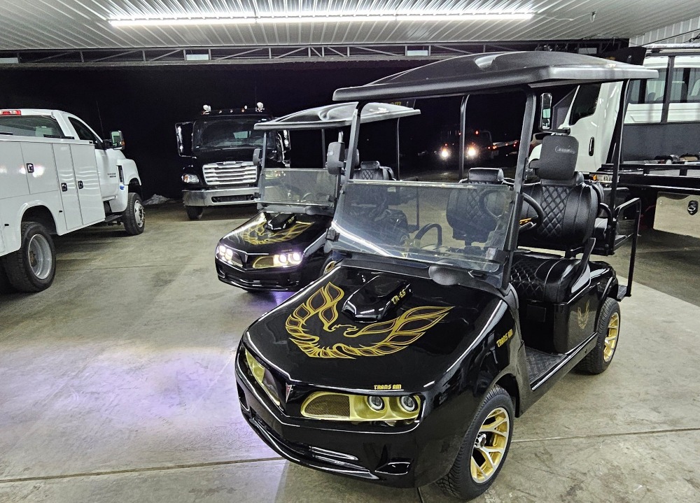 Lot A25-229 - EZGO TXT Custom Trans Am Bandit Gas Golf Cart | Premier ...