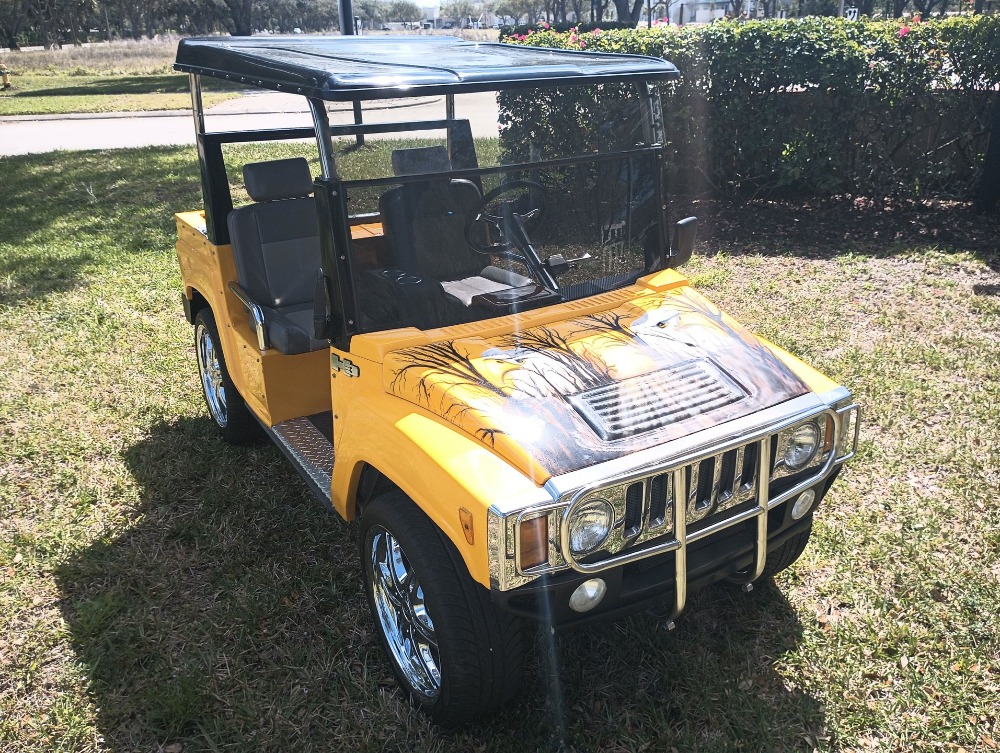 Lot A25-227 - 2015 ACG Hummer H3 Electric Golf Cart | Premier Auction Group