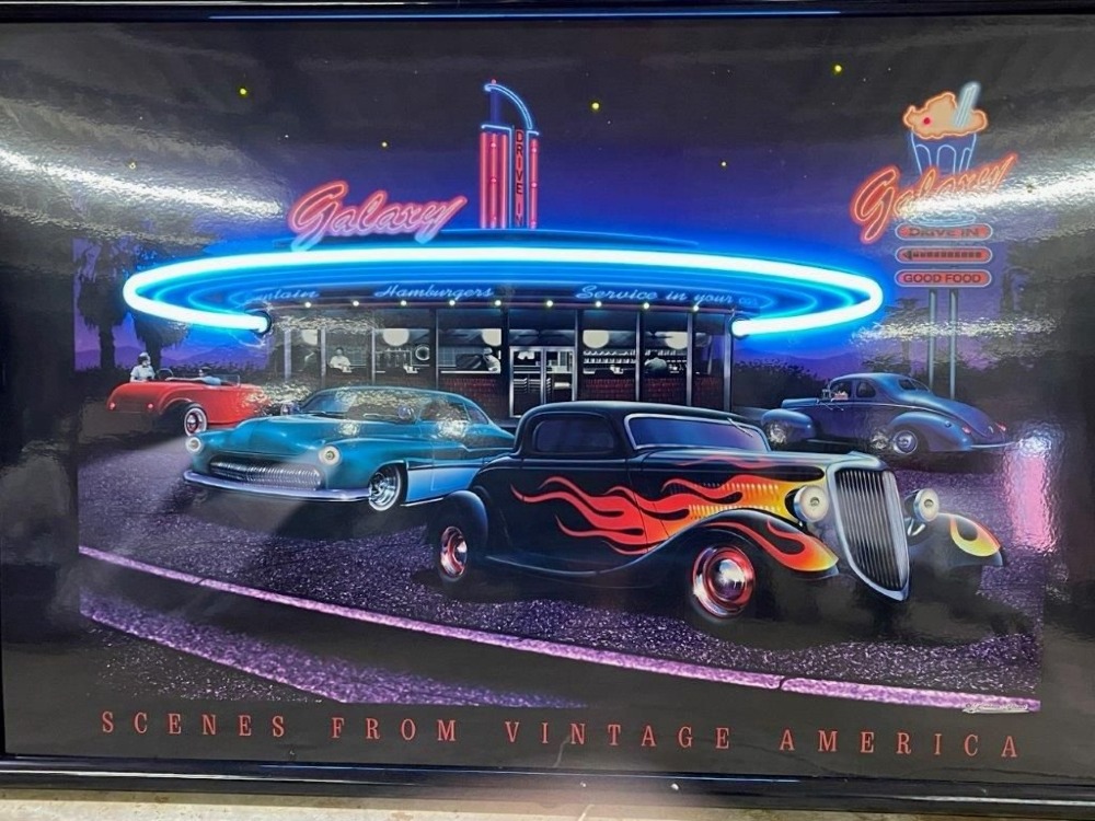 Lot J23-091 - American Vintage Scenes Lighted Frame Picture | Premier ...