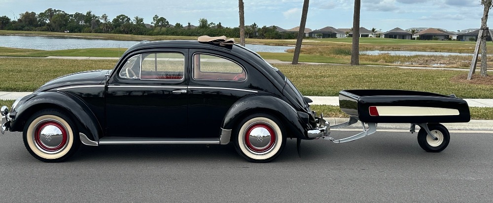 Lot M26-524 - 1957 Volkswagen Beetle Oval Window Ragtop with 1950s ...